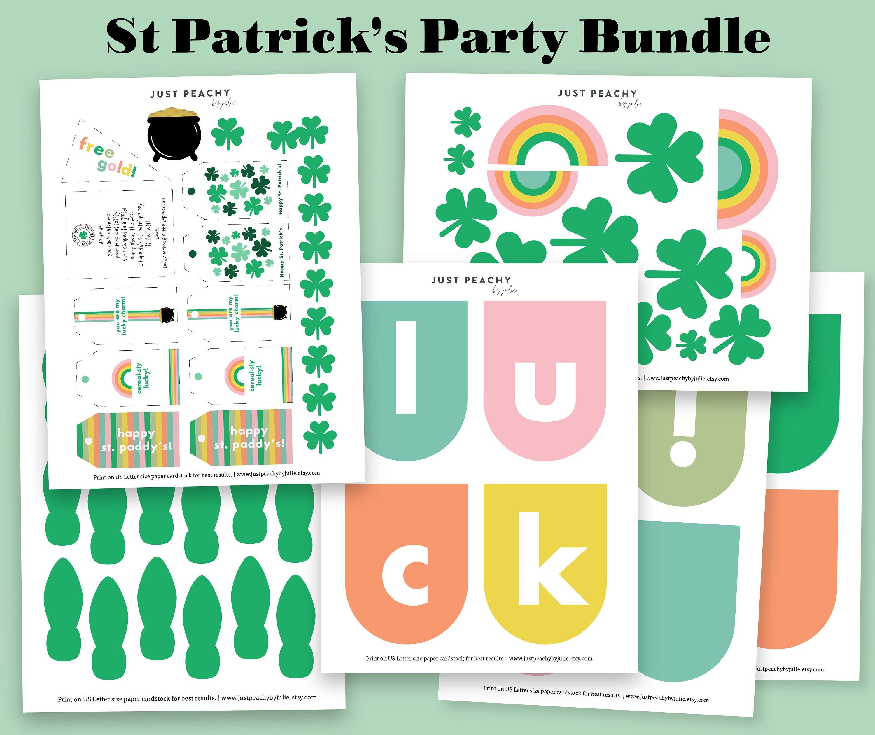 Printable St. Patrick's Day Decor St. Patricks Party Kit - Etsy