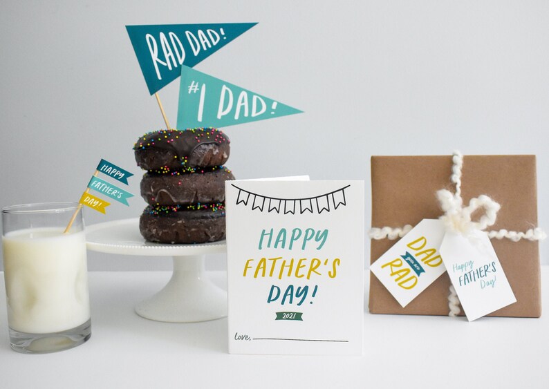 Printable Father's Day Card, All About My Dad, Father's Day Decor, Gift ...