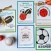 Printable Sports Valentine Tag, Sports Valentines for Kids, for School ...