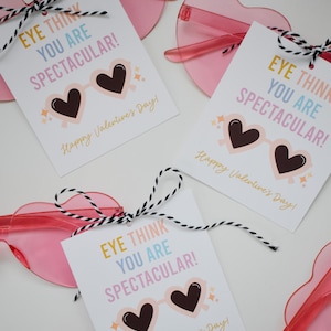 Printable Sunglasses Valentine Tag, You Are Spectacular, Valentines for ...