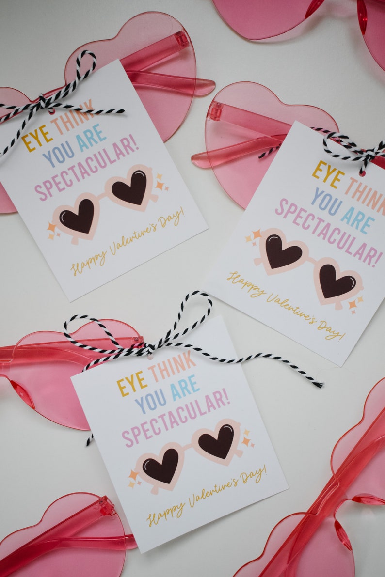 Printable Sunglasses Valentine Tag You Are Spectacular - Etsy