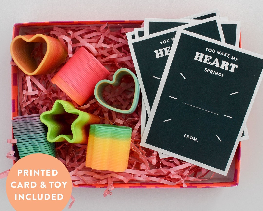 Slinky Valentine for School KIT, Classroom Valentines for Kids, for ...