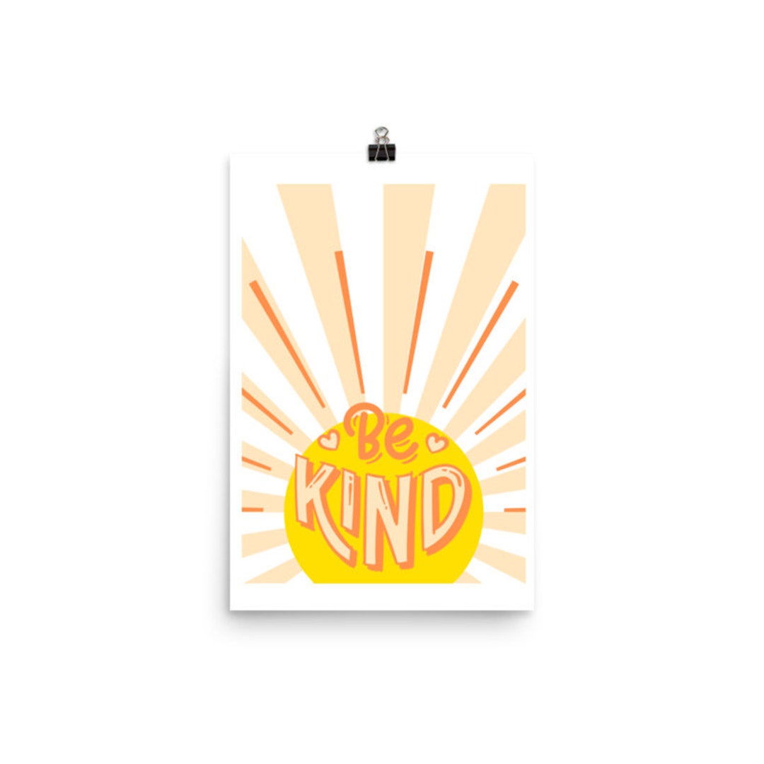 Be Kind | Childrens Kids Classroom Decor | Posters | Motivational ...