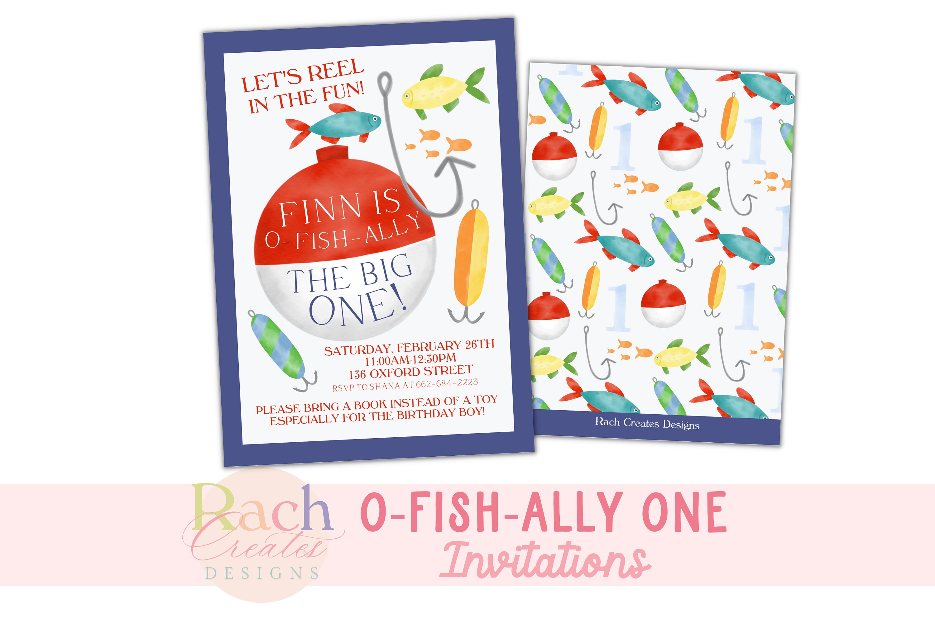 O-fish-ally One Birthday Invitation - Etsy