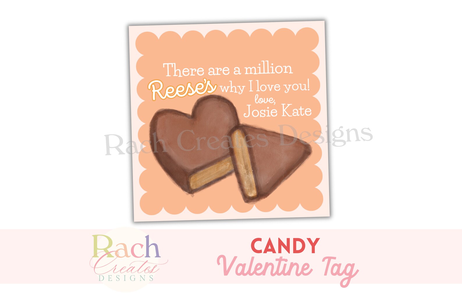 Reese's Valentine Tags - Etsy