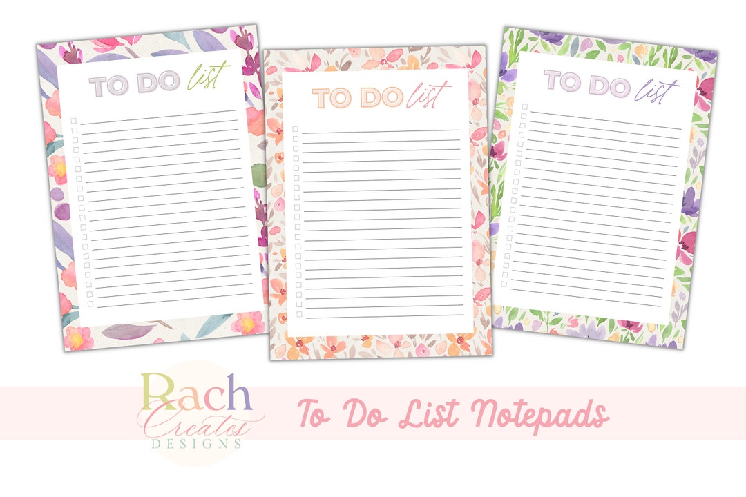 Custom to Do List Notepads - Etsy