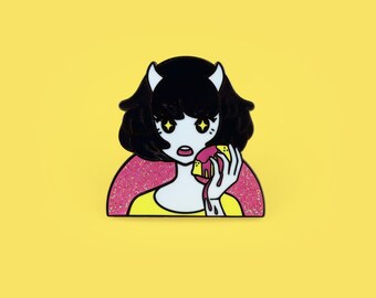 Lemon Demon Pin - Etsy