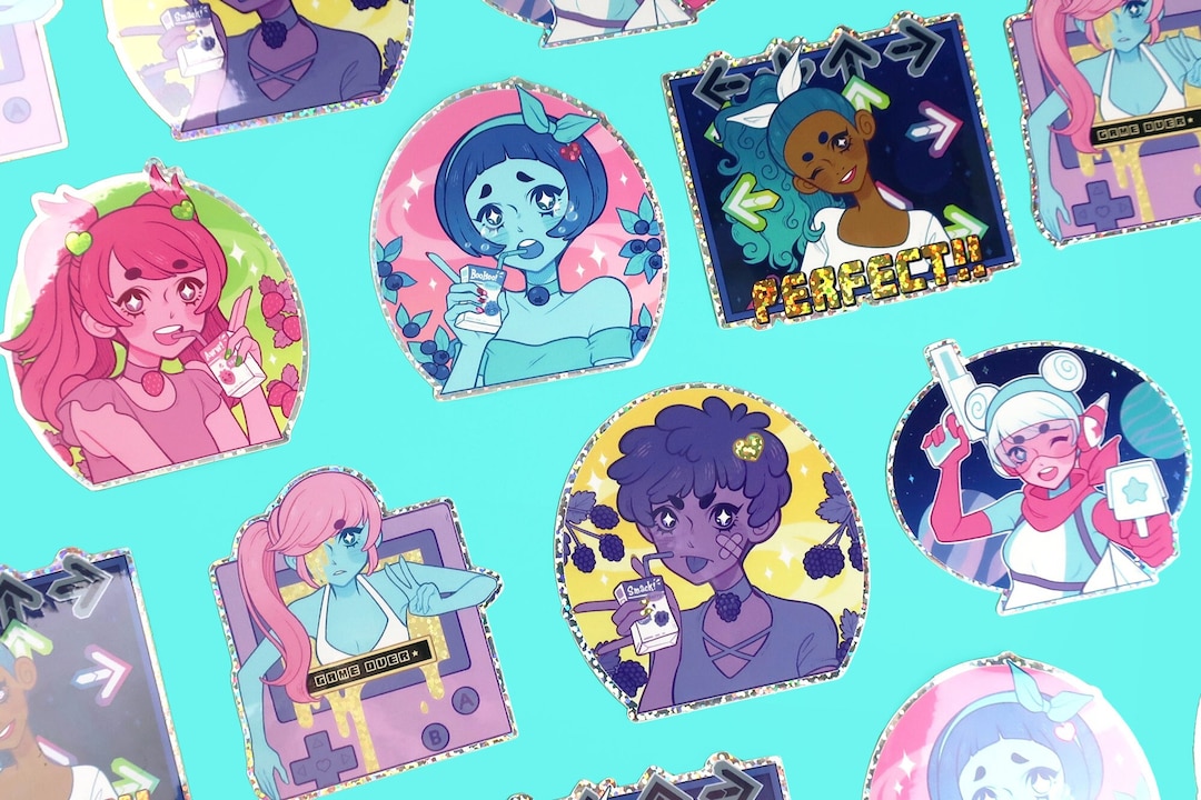 LIMITED Sparkly Stickers Set 5 - Etsy