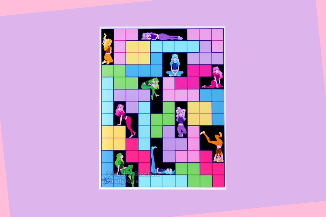 Colorful Blocks Print - Etsy