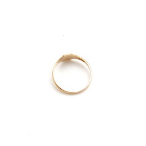 Antique 10K Gold Baby Signet Ring Victorian Solid Rose Gold Initial R ...
