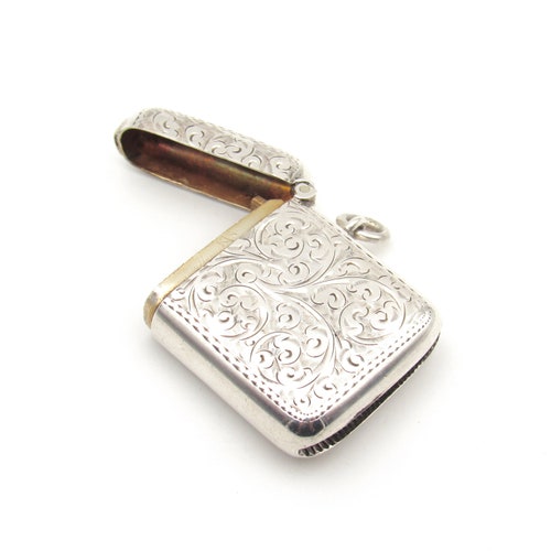 shop online sale Antique Sterling Silver Match Safe Vesta | Edwardian ...