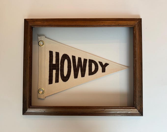 HOWDY - Pennant Flag - Etsy