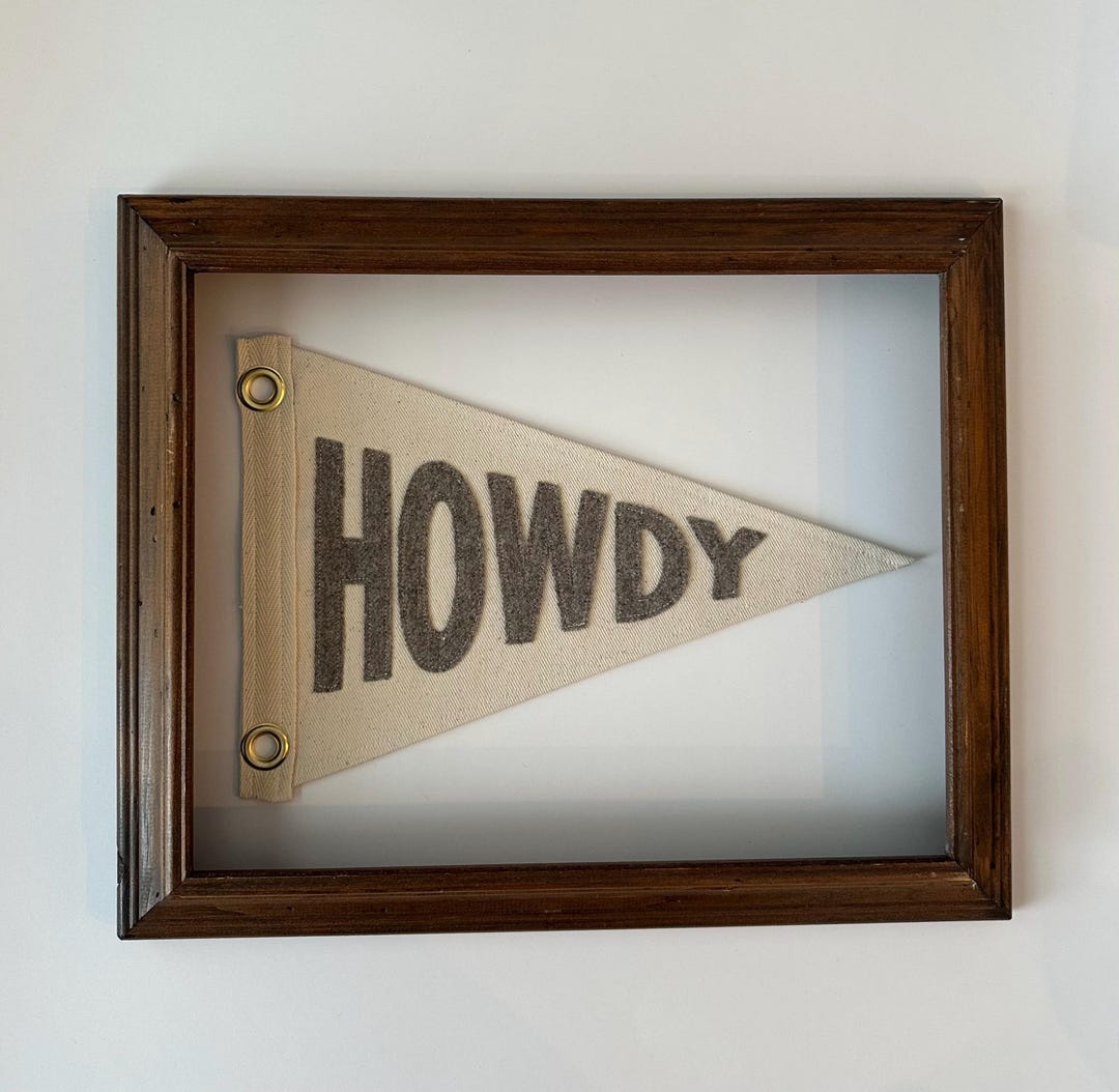 HOWDY - Pennant Flag - Etsy