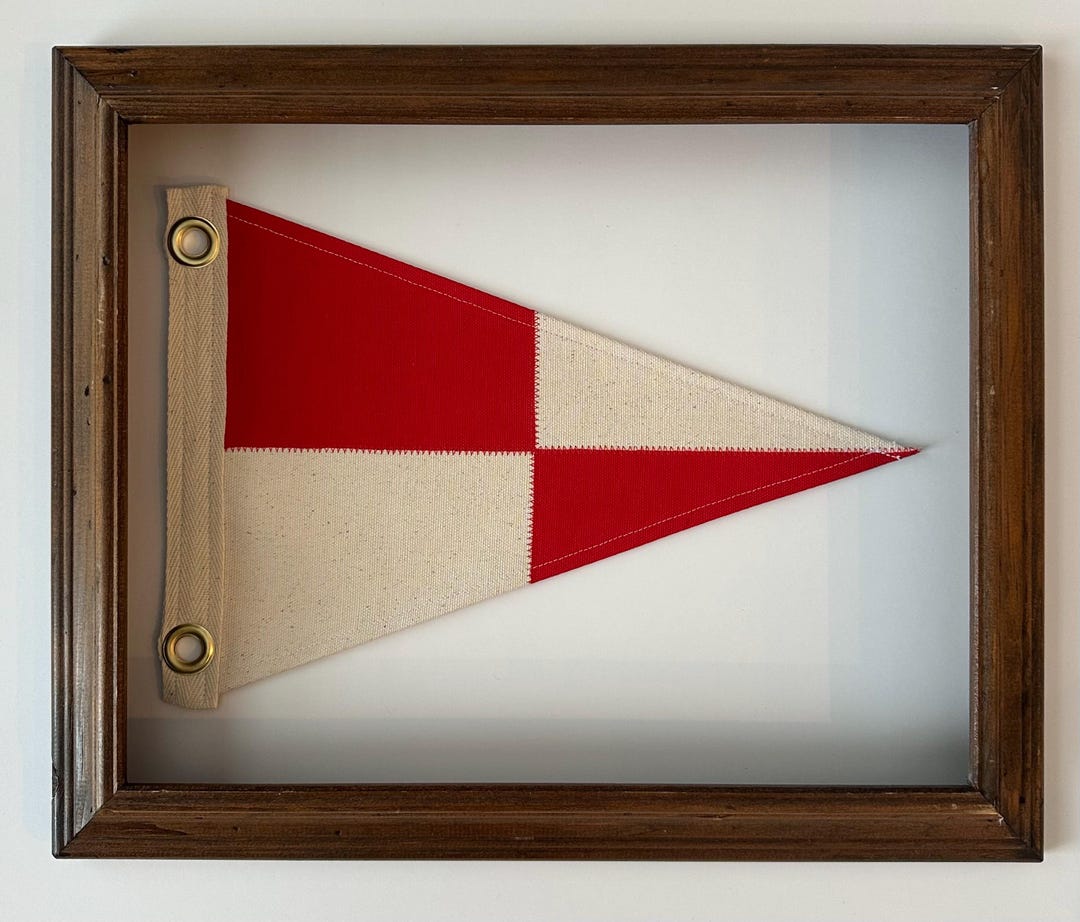 Red Signal Check Pennant Sailing Flag - Etsy