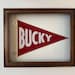 BUCKY / Badgers / University of Wisconsin, Madison - Pennant Flag - Etsy