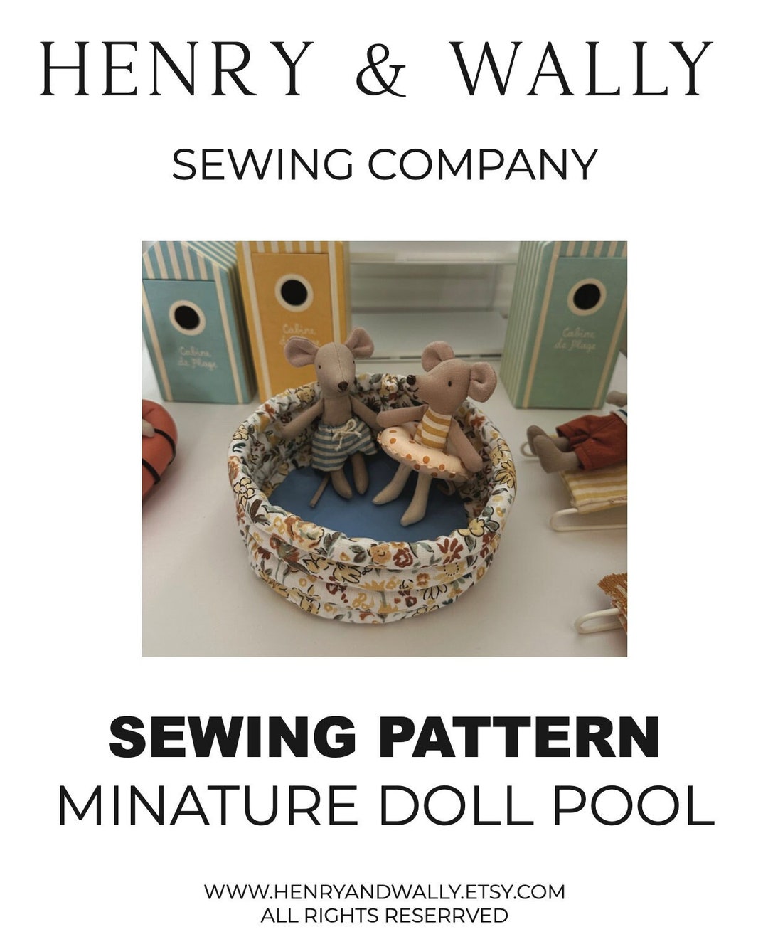 Maileg Doll Swimming Pool Sewing Pattern PDF - Beginner Friendly - Etsy