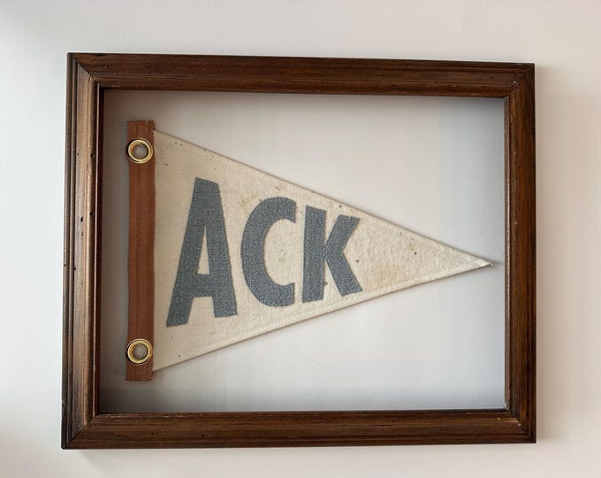 ACK / Nantucket Repurposed Pennant Flag - Etsy