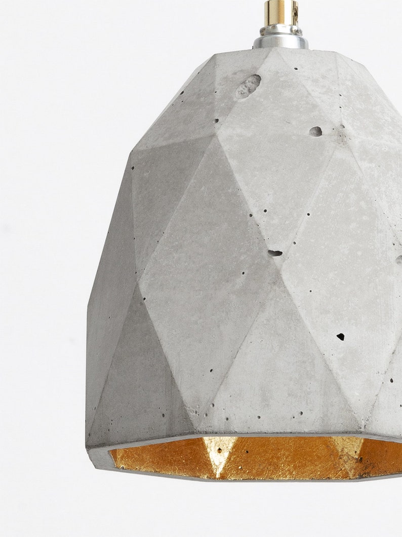Concrete Pendant Light T1 - Etsy