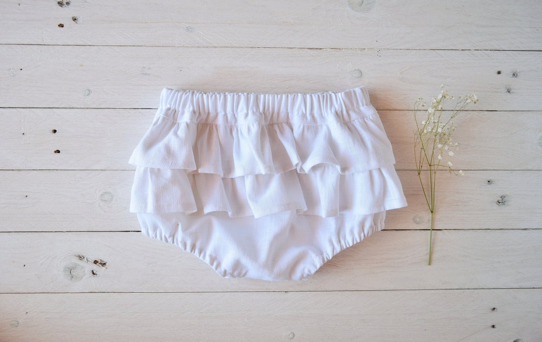 Linen Bloomers, Baby Ruffle Bloomers - Etsy