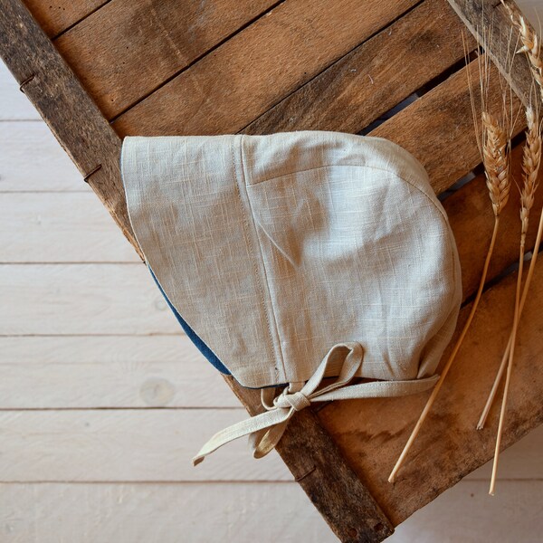 Linen Bonnet - Etsy