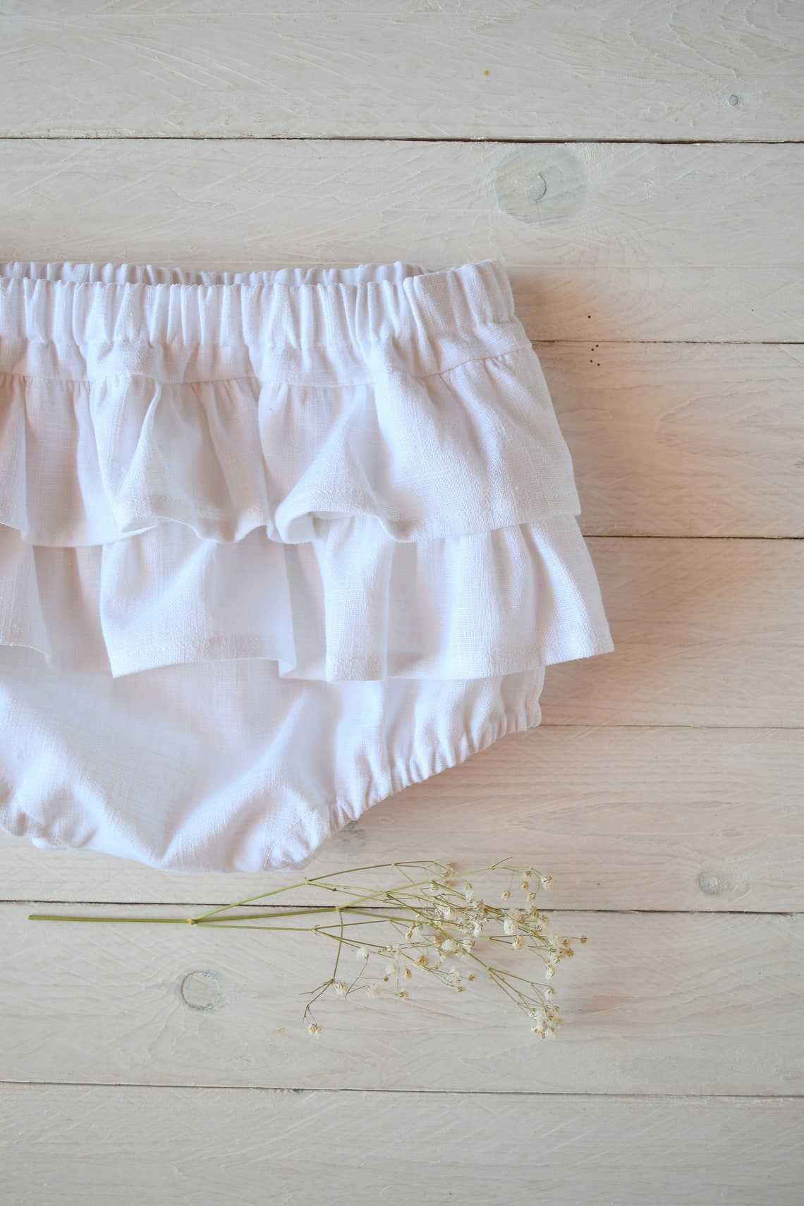 Linen Bloomers Baby Ruffle Bloomers | Etsy