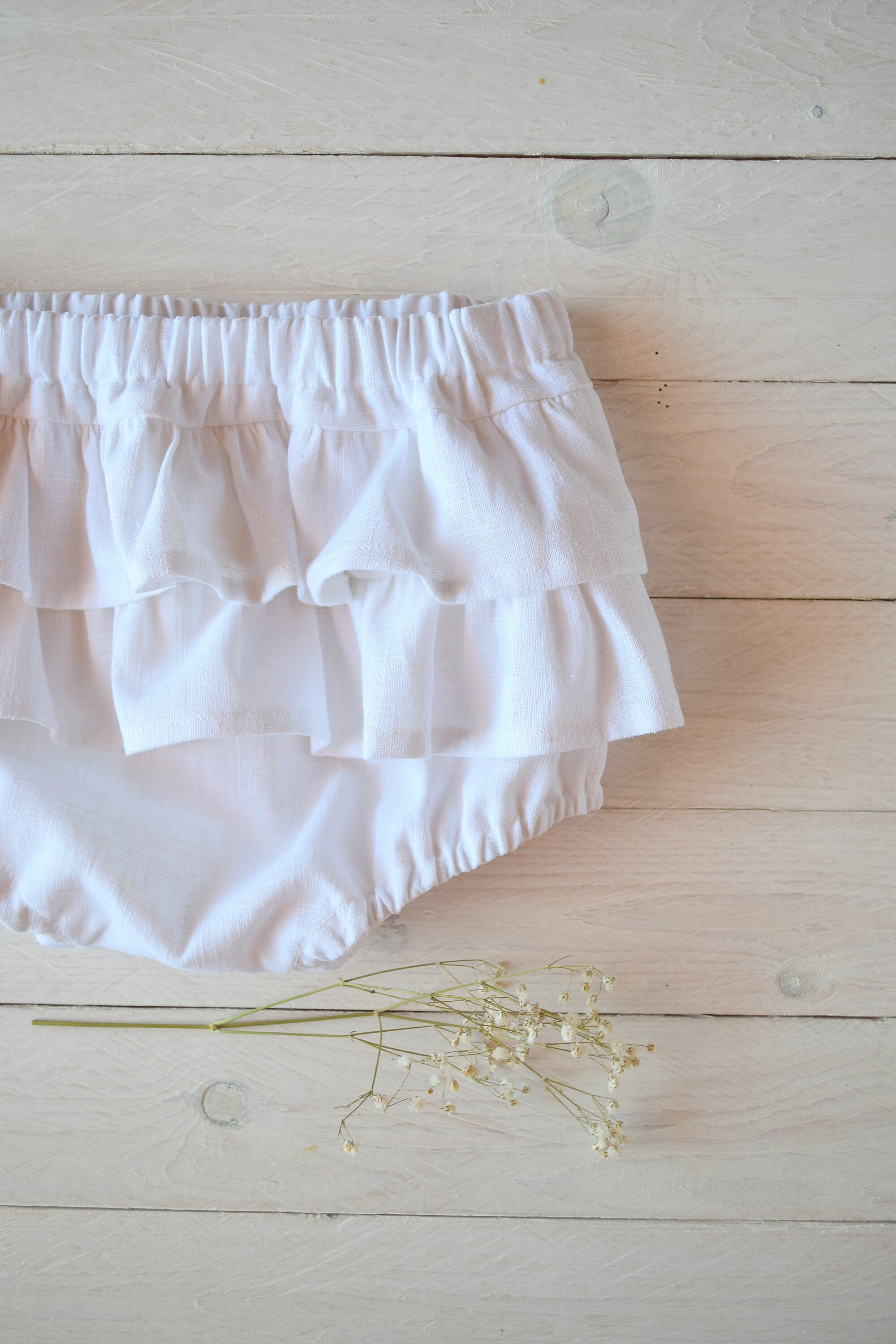 Linen Bloomers Baby Ruffle Bloomers | Etsy