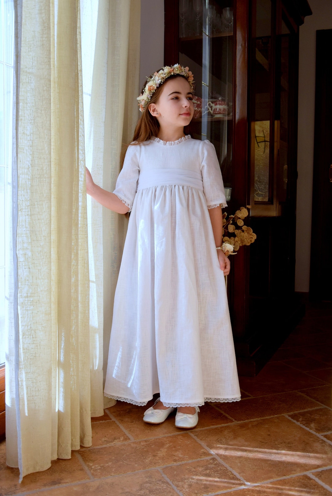 First Holy Communion Dress, Flower Girl Dress - Etsy