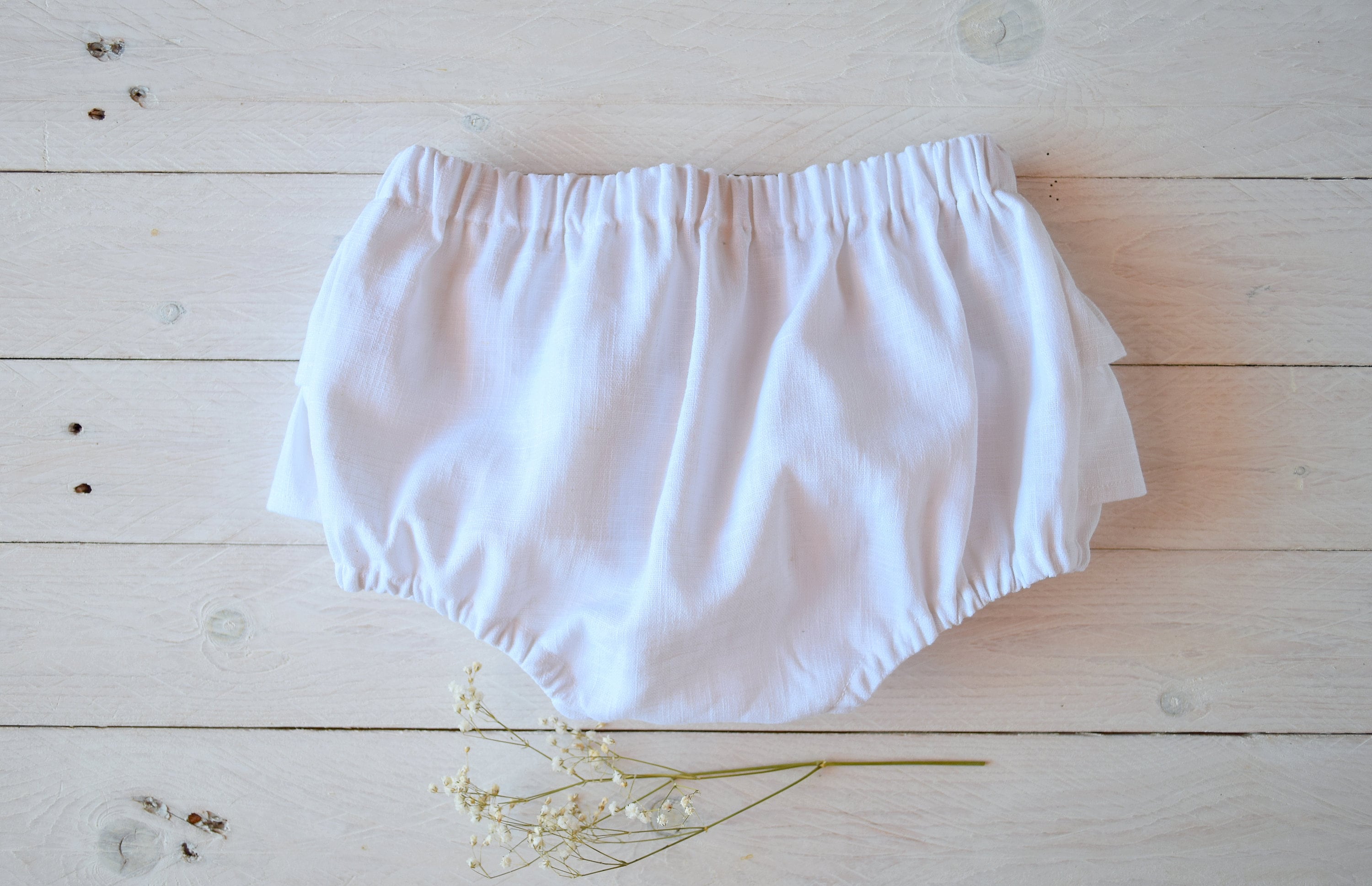 Linen Bloomers Baby Ruffle Bloomers | Etsy