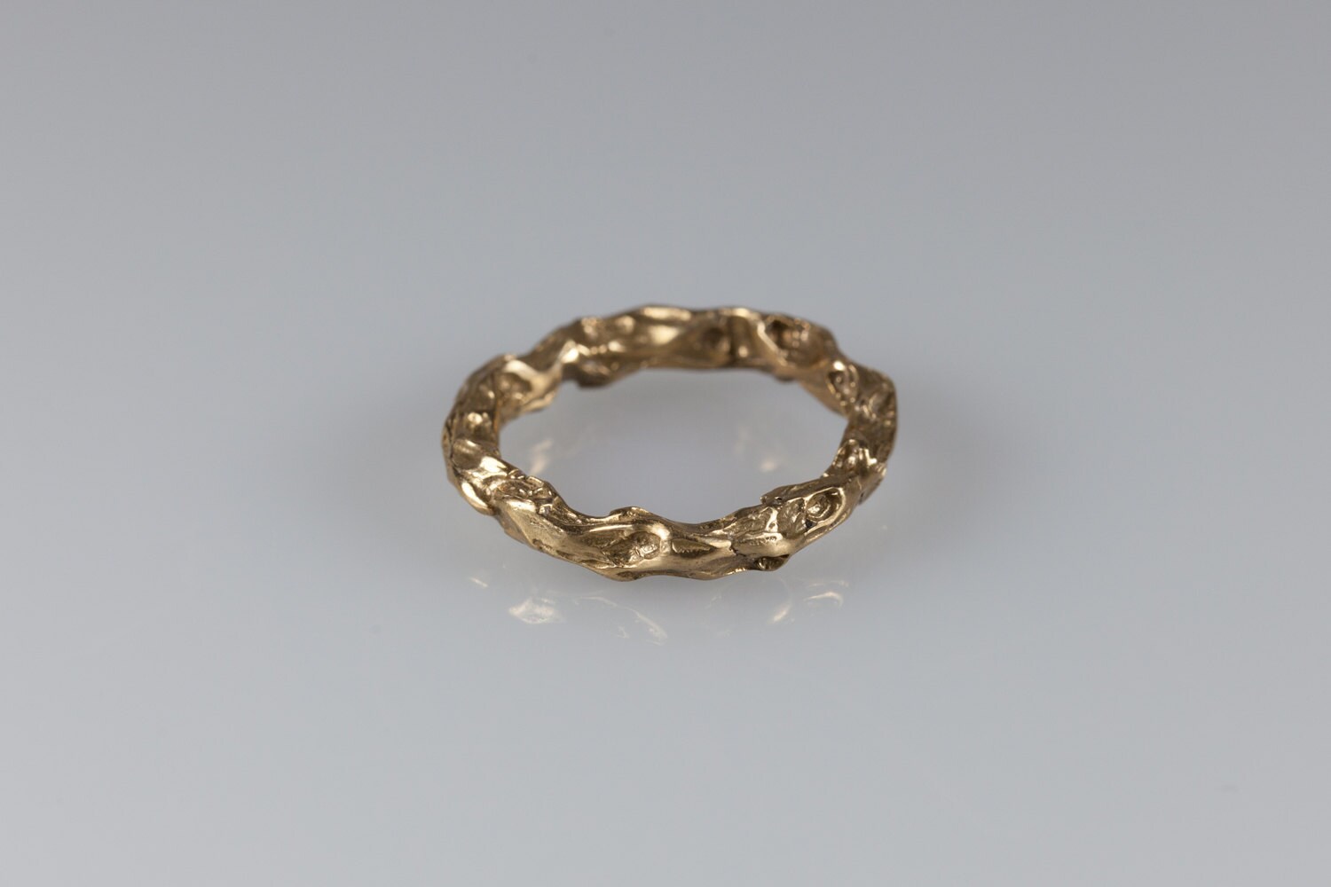 Modern gold bronze ring minimal ring in bronze bronze | Etsy