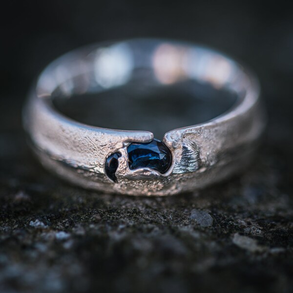 Cast Silver Ring - Etsy