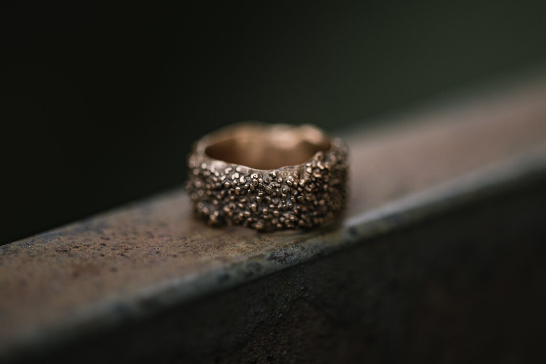 Artisan Bronze Rings, Matching Rings Couple for 8 Anniversary, Bronze Jewelry for Women ...