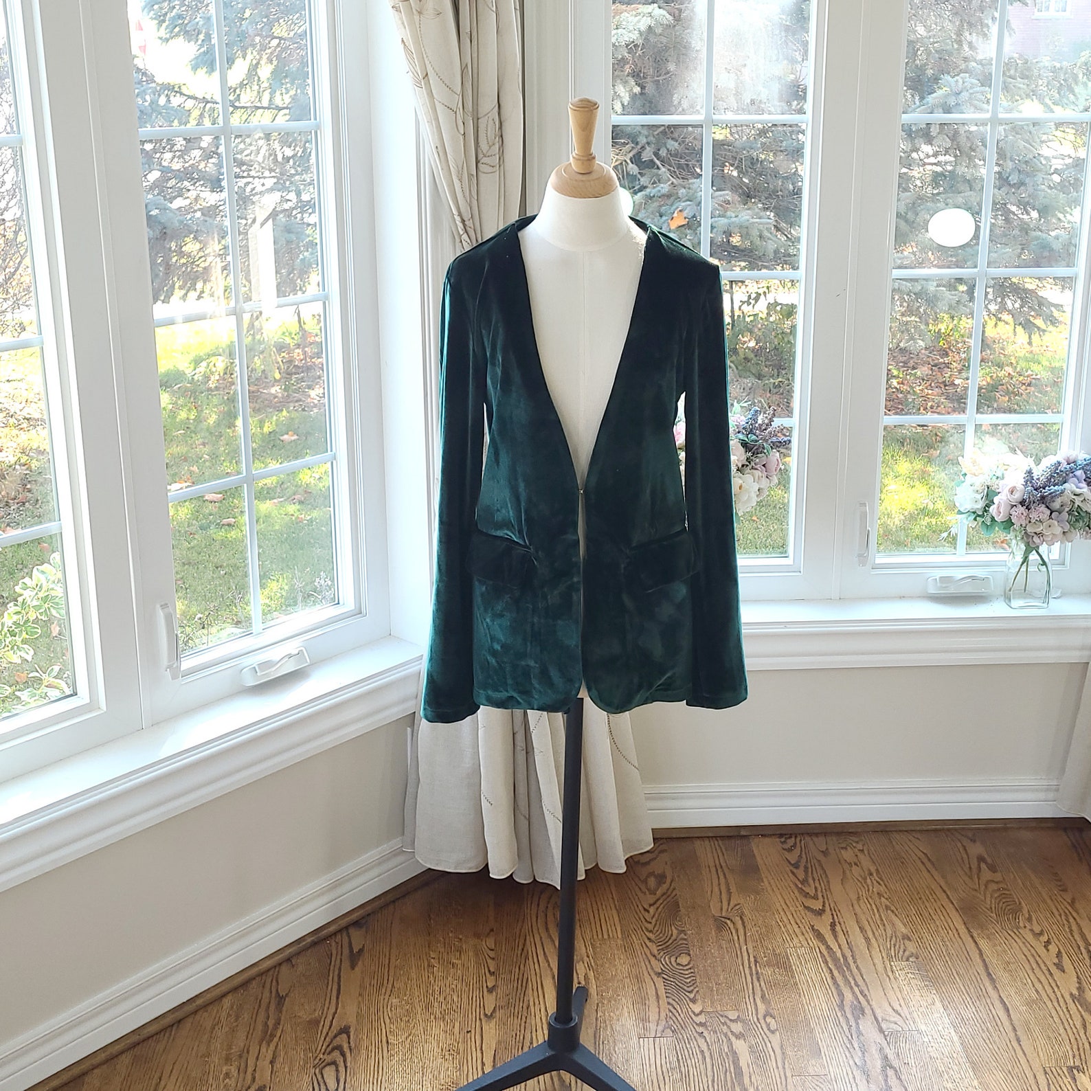 Green Velvet Jacket Green Velvet Cardigan Green Velvet - Etsy