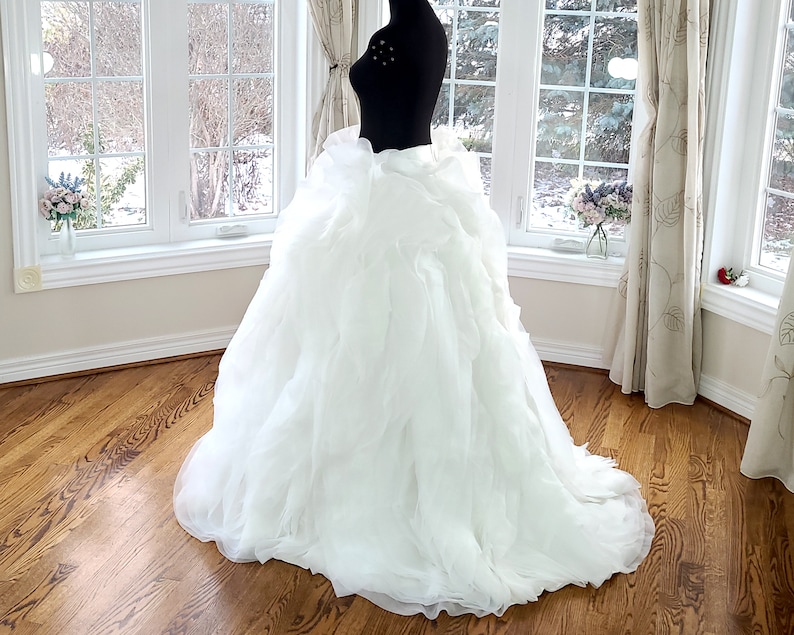 Detachable Wedding Skirt, Cottagecore Fairytale Dress, Plus Size Bridal ...