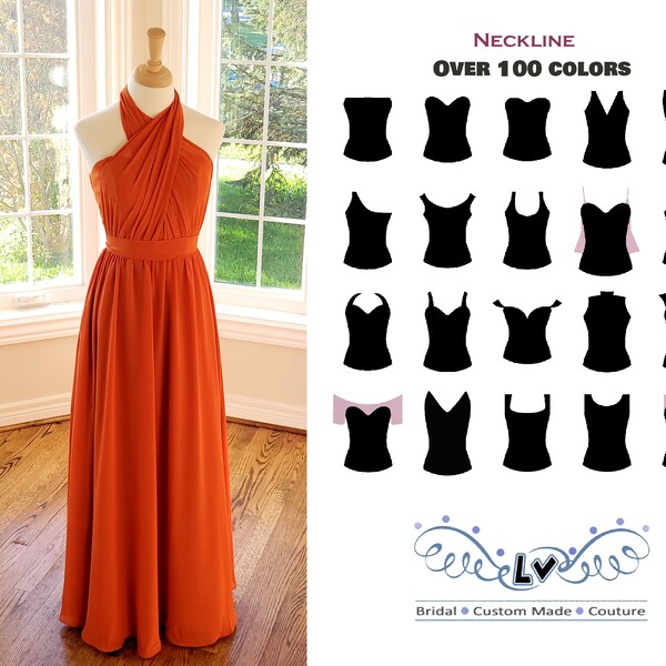 Burnt Orange Boho Bridesmaid Dress - Etsy
