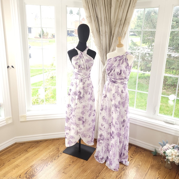 Purple Floral Dress - Etsy