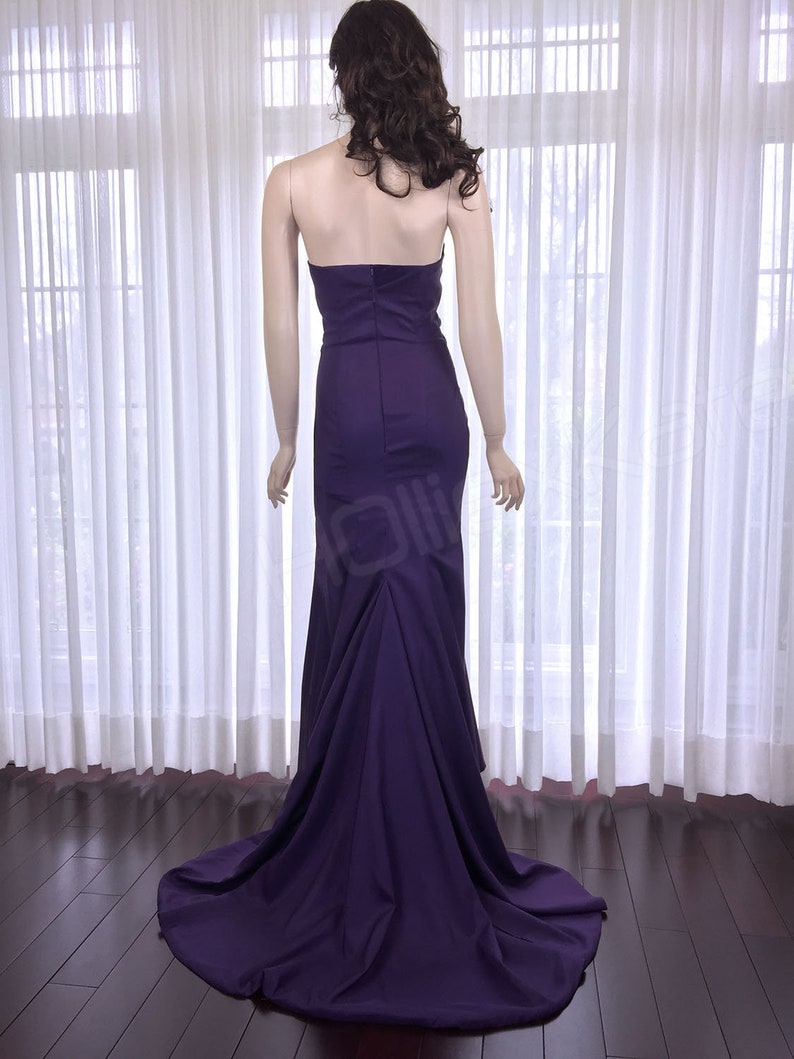 Purple prom dress mermaid prom dress homecoming dress | Etsy