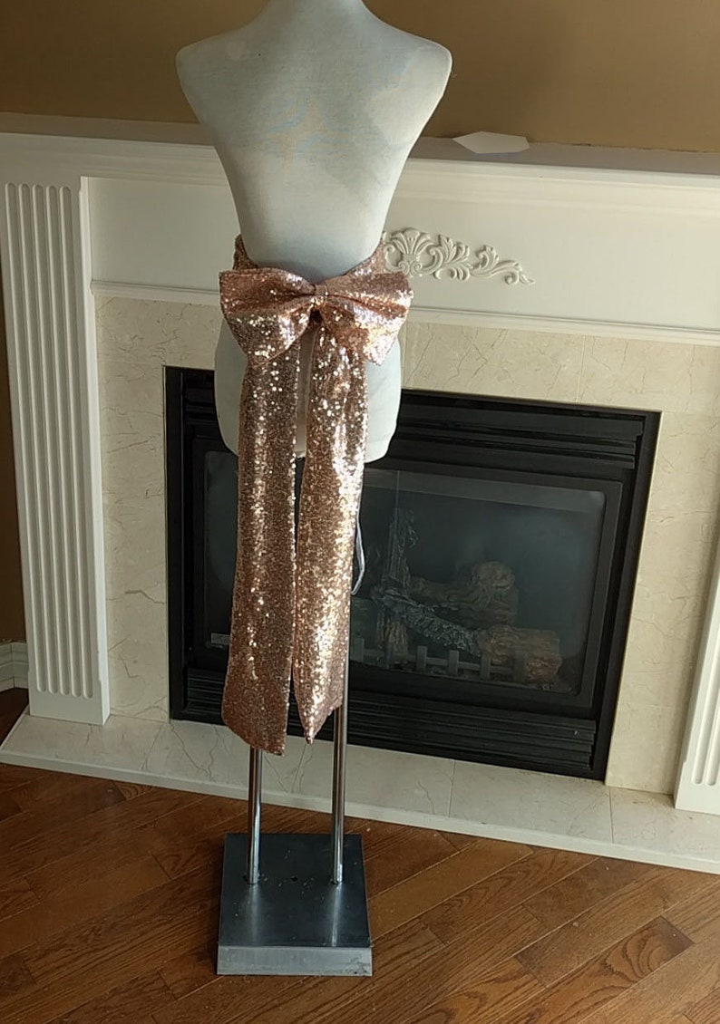 Sequin Sash Sequin Belt Sequin Bow Flower Girl Accessories | Etsy