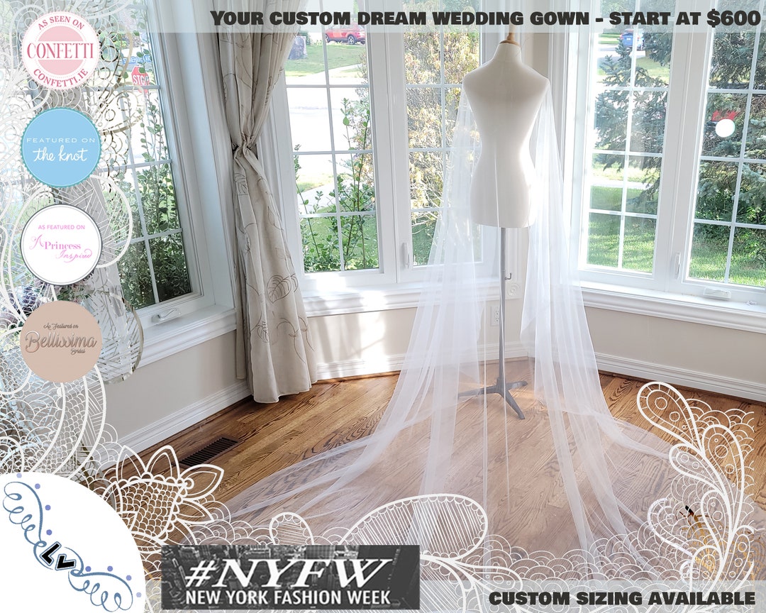 Simple Wedding Cape, Bridal Cape, Cape Veil, Wedding Dress Cape ...