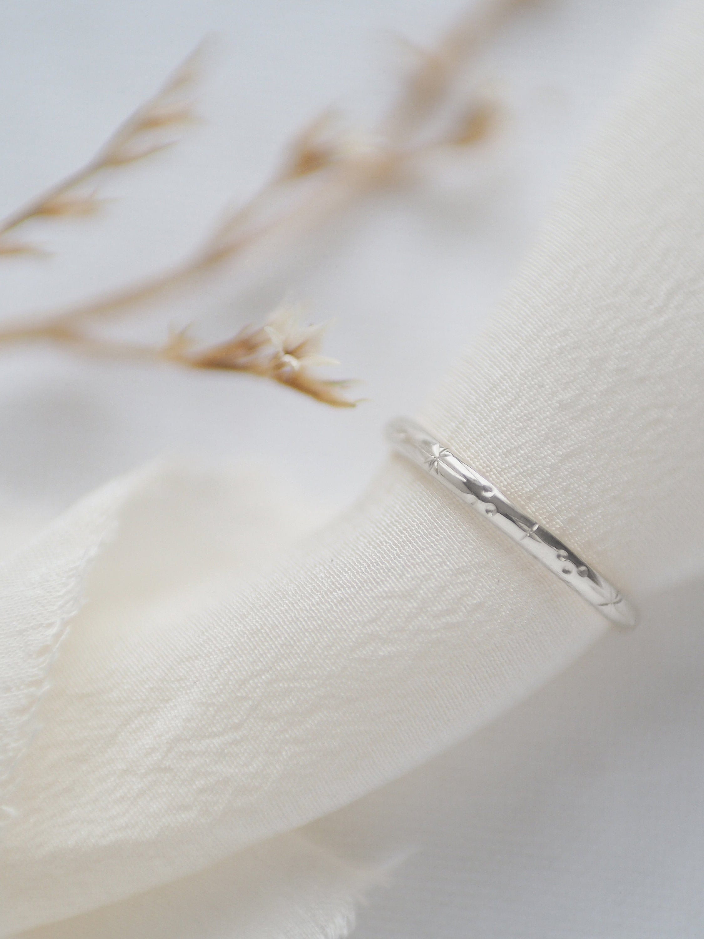 Sterling Silver Hand Engraved Star Ring Hand Engraved Ring - Etsy