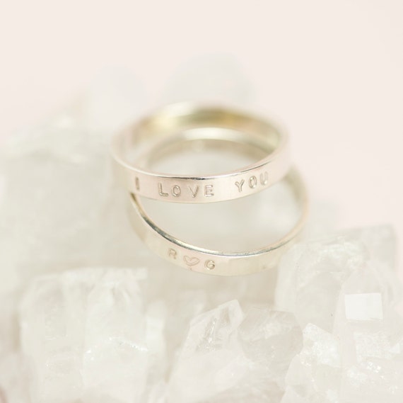 Personalised ring etsy store
