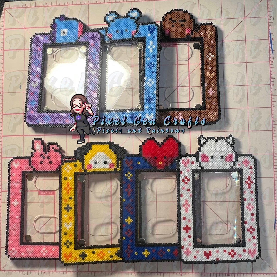 BT Inspired Perler Bead Photocard Holder/magnet/frame - Etsy