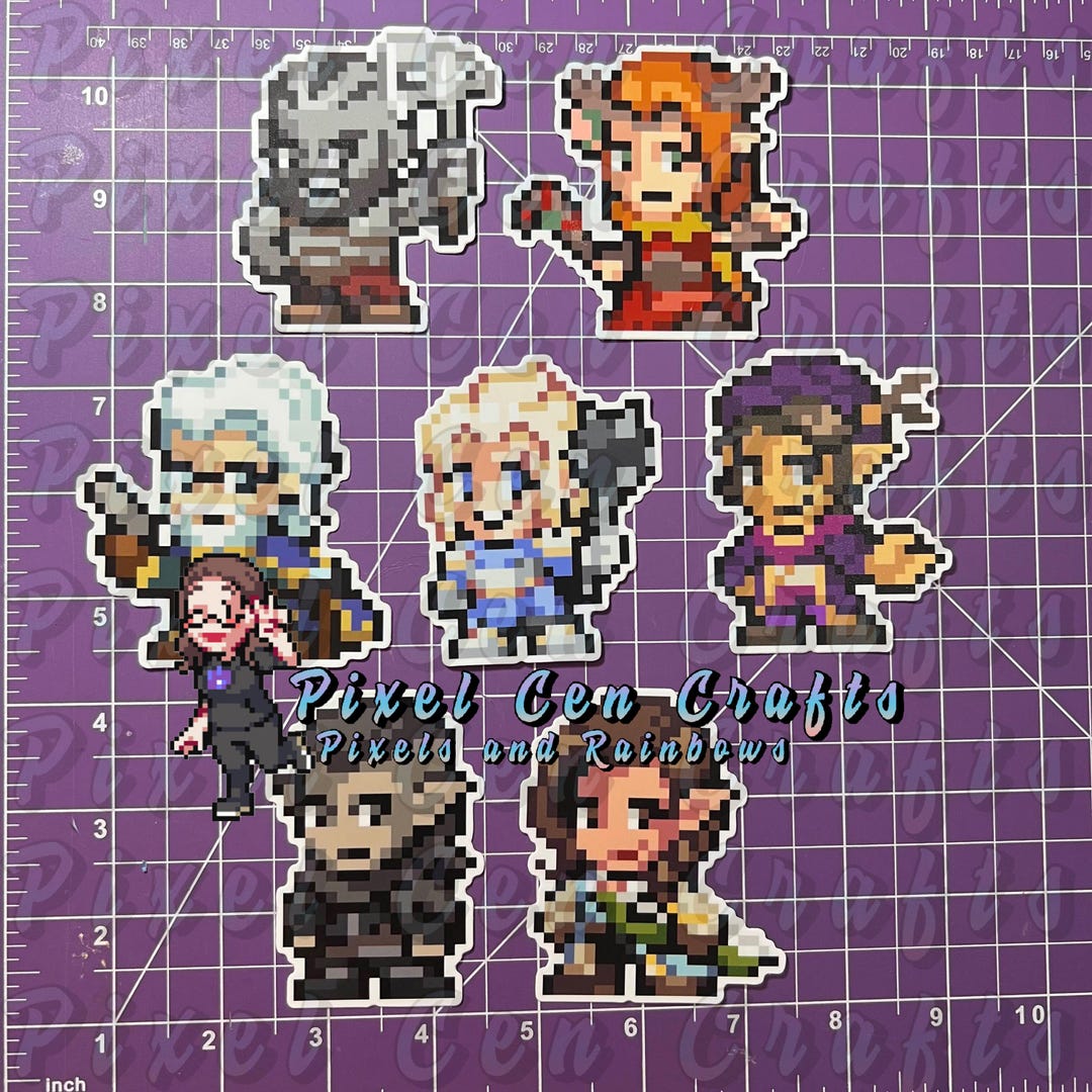 Critical Role Character Inspired Pixel Stickers - Campaign 1 - Etsy