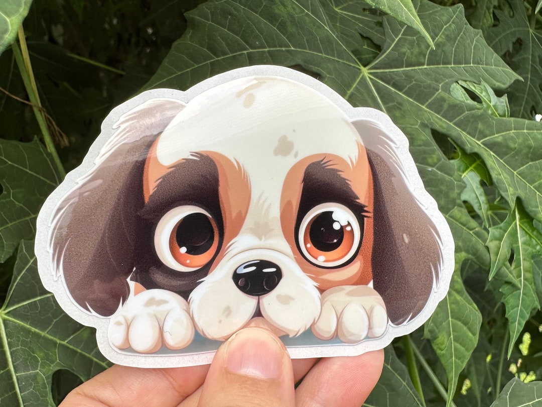 Puppy Dog Sticker, Peeker Sticker, Car Peeker, Window Stickers, Mirror ...
