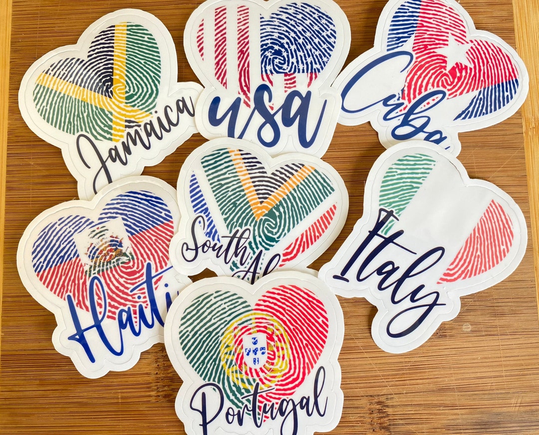 Country Love Stickers, Love My Country, Portugal, USA, Haiti, South ...