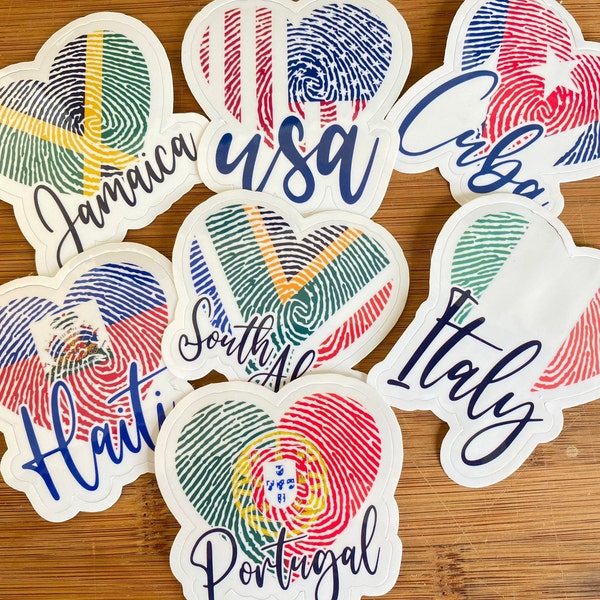 Countries of the World Stickers - Etsy