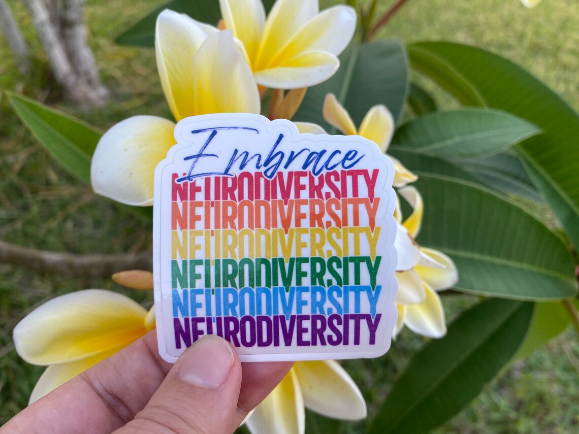 Neurodiversity Sticker Neurodiverse ADHD Autism Autistic - Etsy