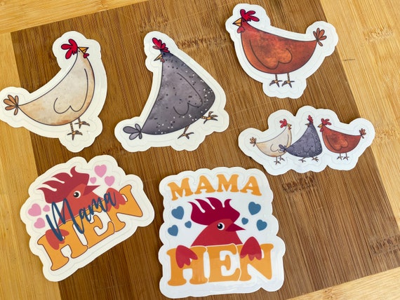 Chicken Stickers Chickens Chicken Gifts for Coop Clipart | Etsy