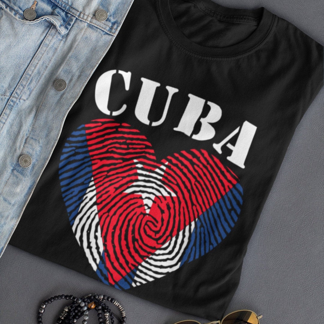 Cuba Shirt, Cuba Flag Tshirt Cuba Heart Patria Y Vida Cuban Love Mujer ...