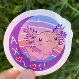 Axolotl Stickers, Love Axolotl Lover Cute Axolotl Gift Mexican ...