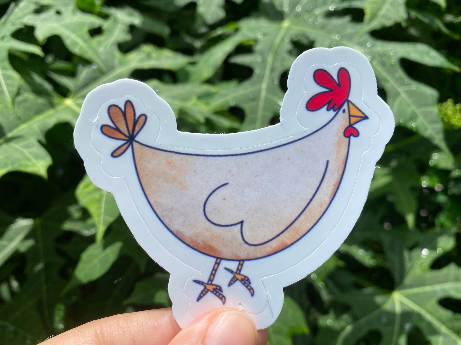 Chicken Stickers Love Chicken Sticker Vinyl Just Clucking | Etsy